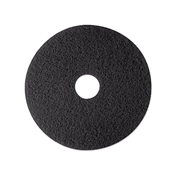 3M Black Stripping Pad 17" - Floorstone Inc.